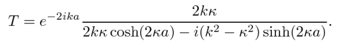 Solved For the potential barrier problem a) find the | Chegg.com