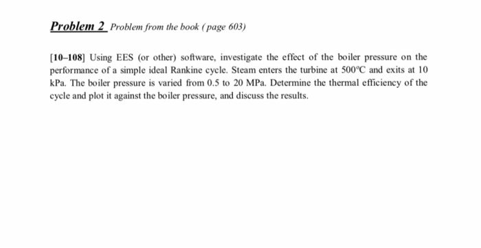 Solved Thermodynamics- EES SOFTWARE Answer by | Chegg.com