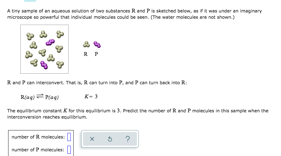 Solved A tiny sample of an aqueous solution of two | Chegg.com