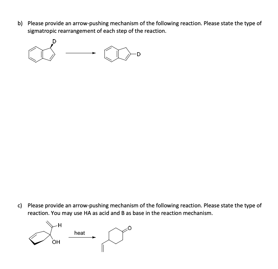 Solved 3. Sigmatropic rearrangement a) (1,5) sigmatropic | Chegg.com
