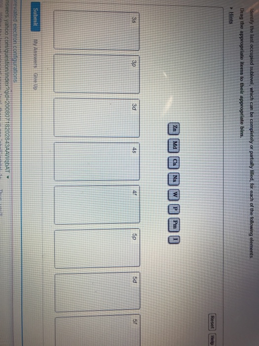 Solved 3d 4f 5p 5d 5f 3s Submit configurations id | Chegg.com