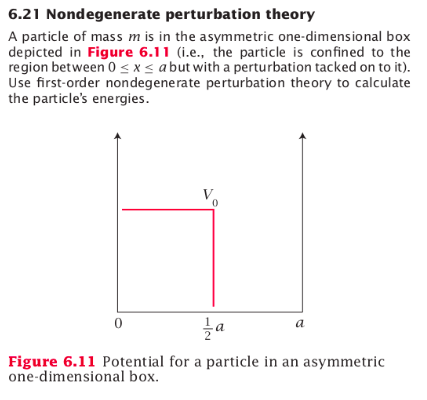 Solved 6.21 Nondegenerate perturbation theory A particle of | Chegg.com