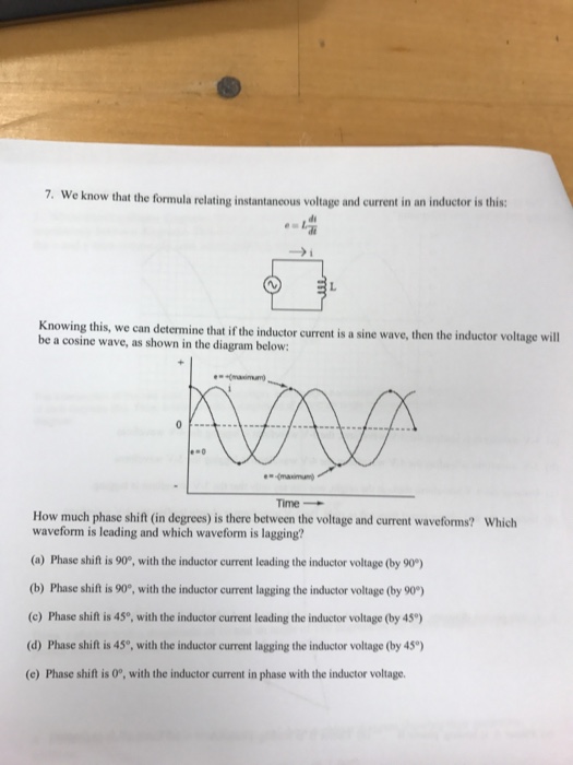 Solved We know that the formula relating; instantaneous | Chegg.com