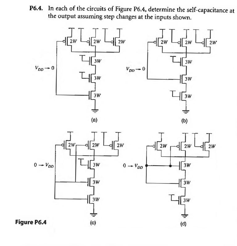 Solved P6.4. In each of the circuits of Figure P6.4, | Chegg.com