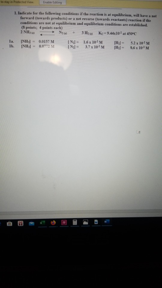 Solved to stay in Protected View Enable Editing 1. Indicate | Chegg.com