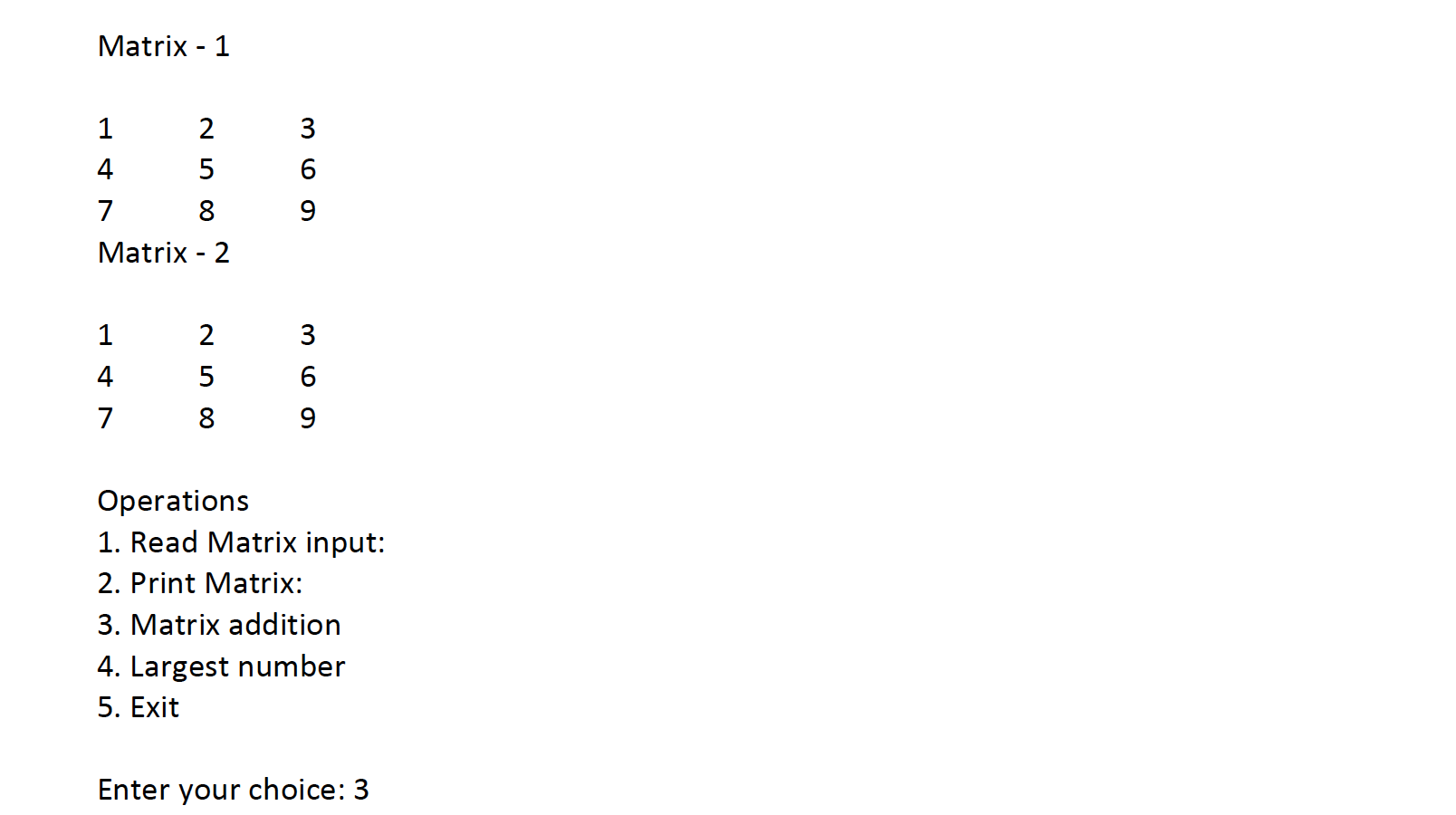 Solved Problem 1 File Name Matrixjava Class Name Matrix 0417