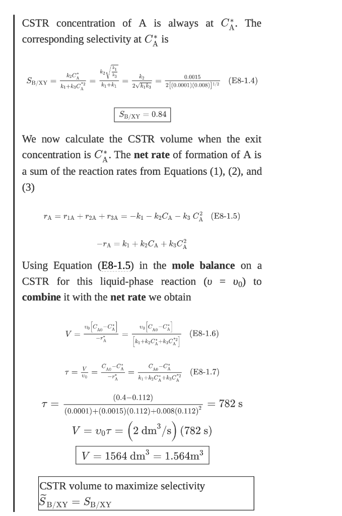 Solved SB/XY and conversion, X, if the reaction had been | Chegg.com