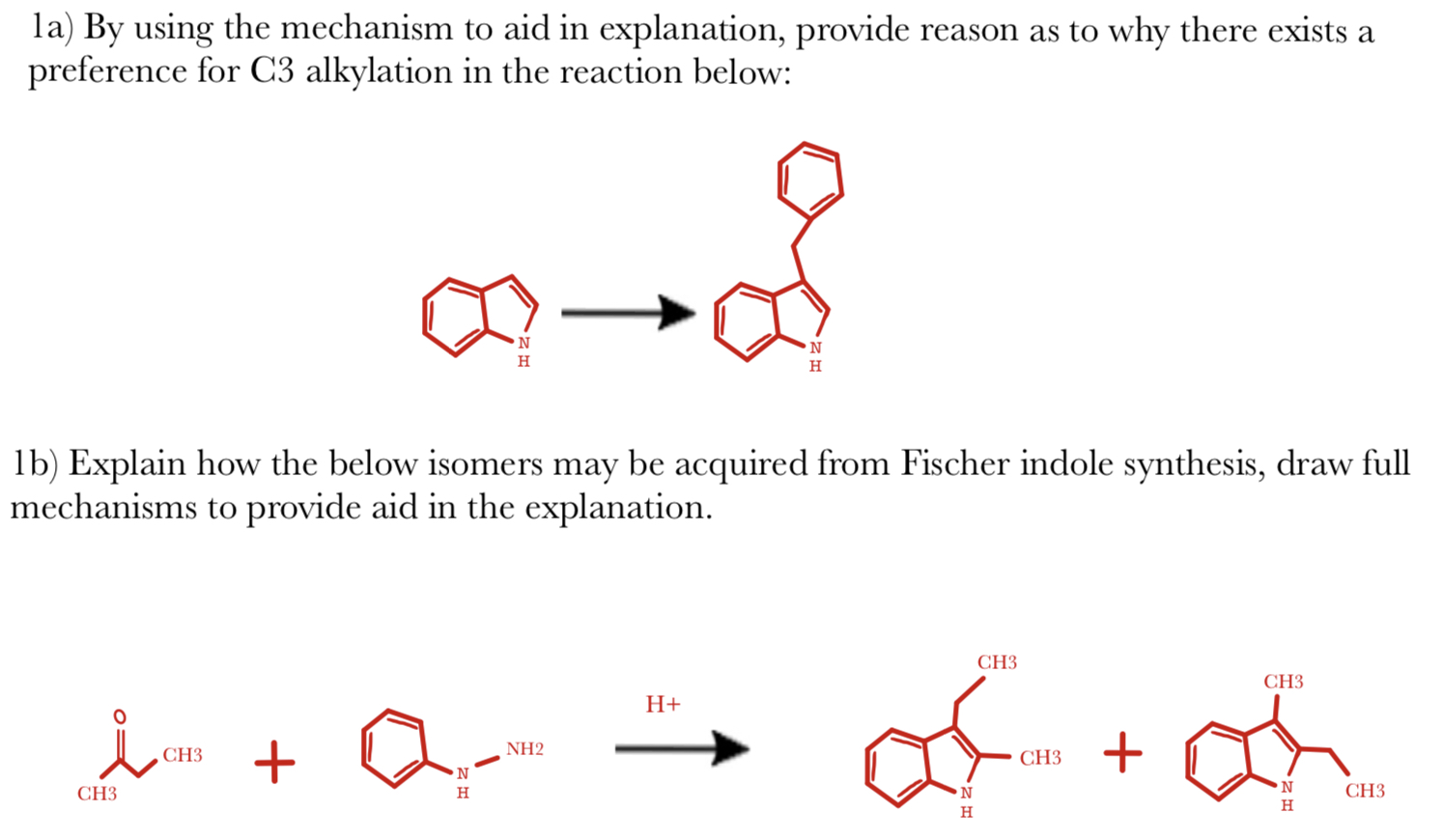 la) By using the mechanism to aid in explanation, | Chegg.com
