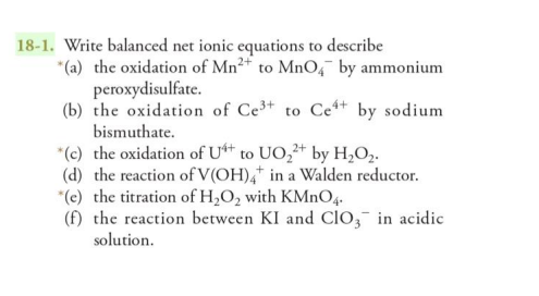 Solved 18-1. Write balanced net ionic equations to describe | Chegg.com