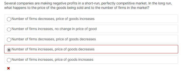 Solved Several companies are making negative profits in a | Chegg.com