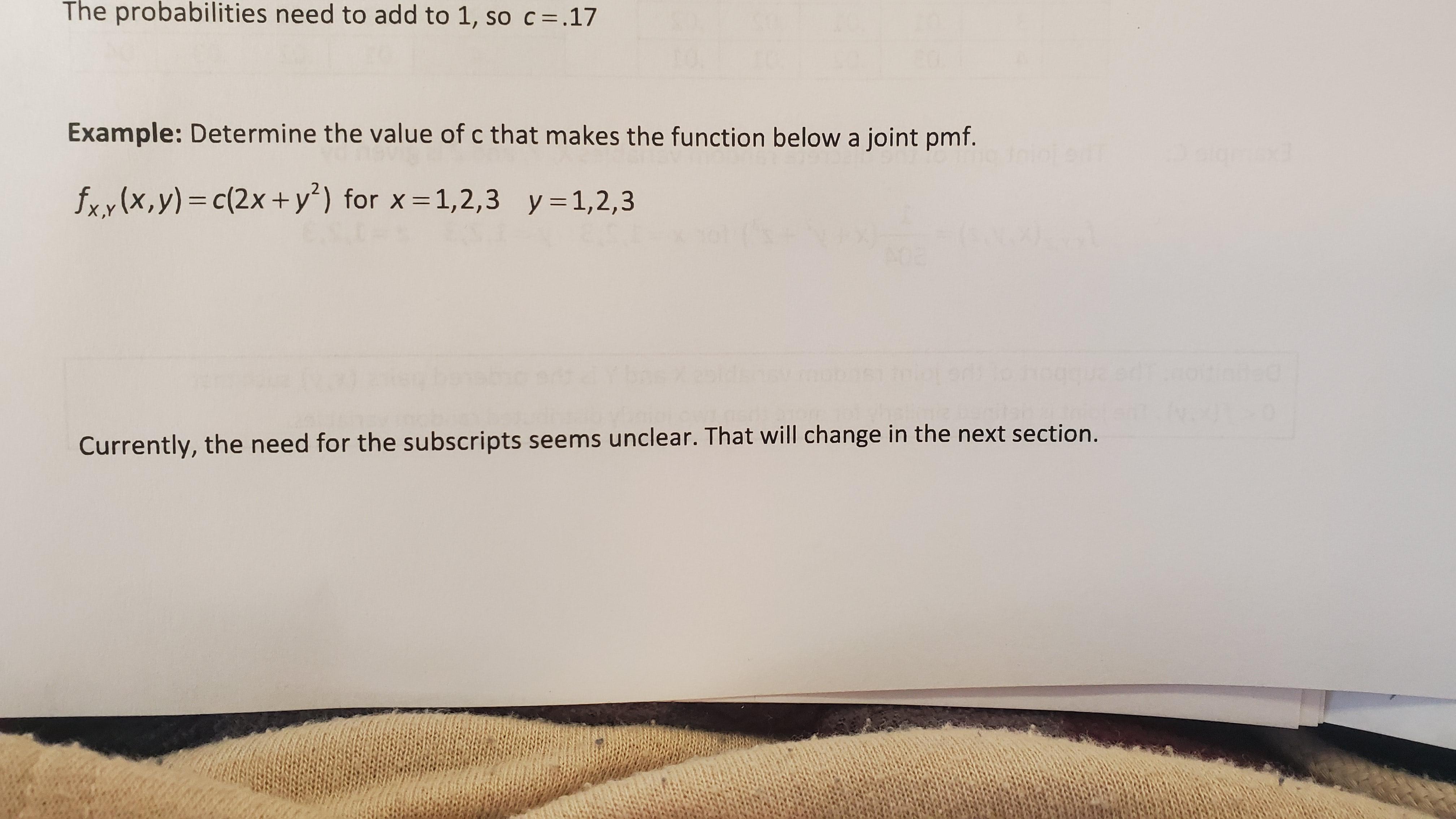 Solved Determine the value of c that makes the function | Chegg.com
