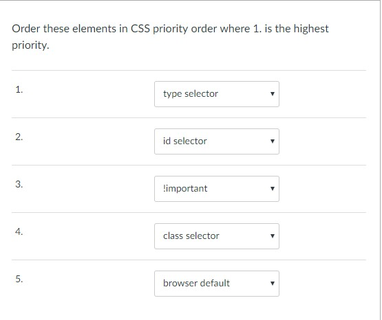 Solved It's from CSE class, the CSS rule. Please help to | Chegg.com