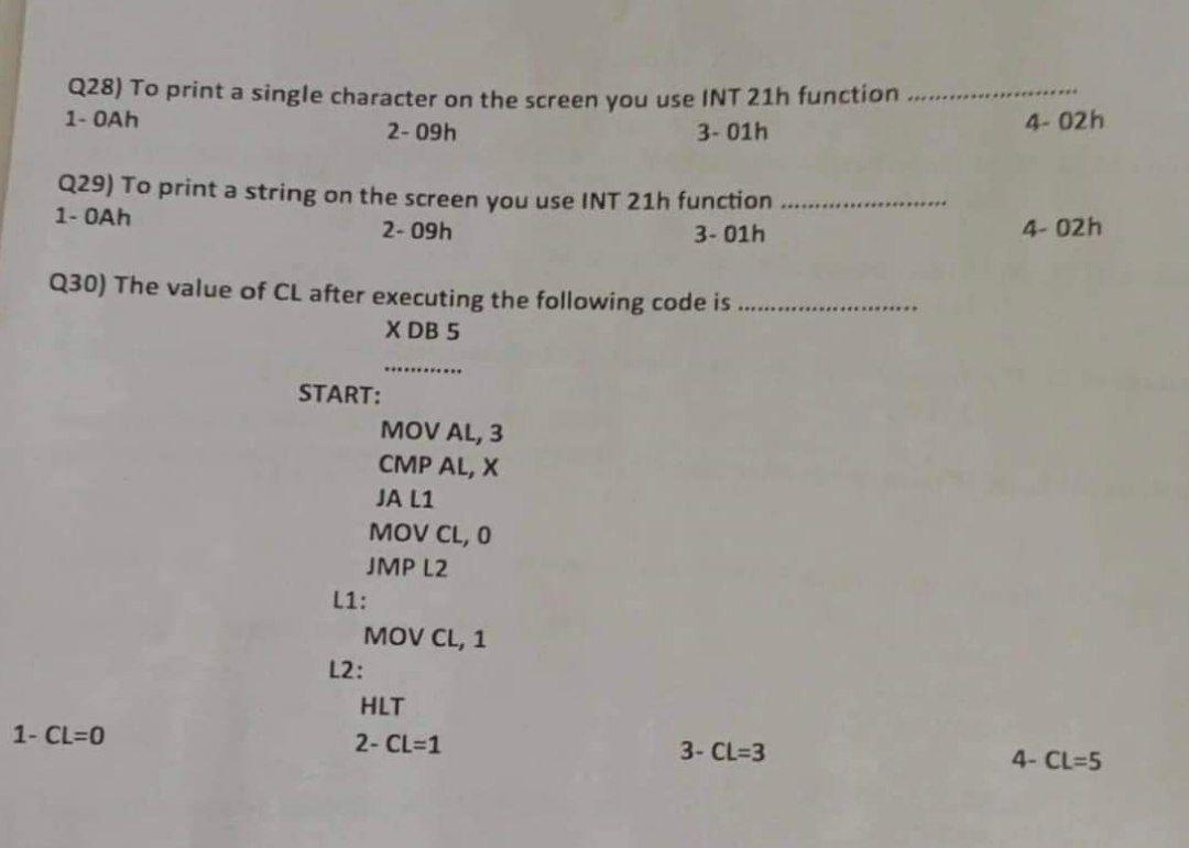 Solved 8086 Architecture (1-15): Q1) The number of the | Chegg.com