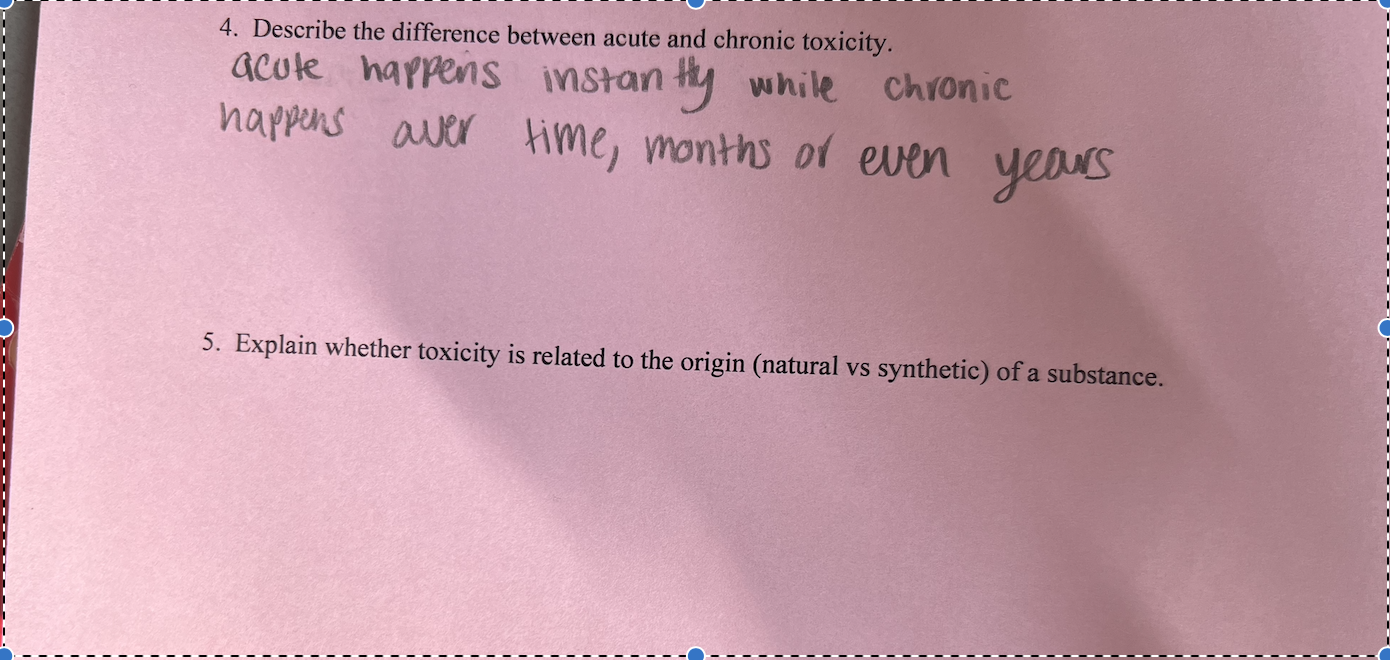 Solved 4. Describe the difference between acute and chronic | Chegg.com