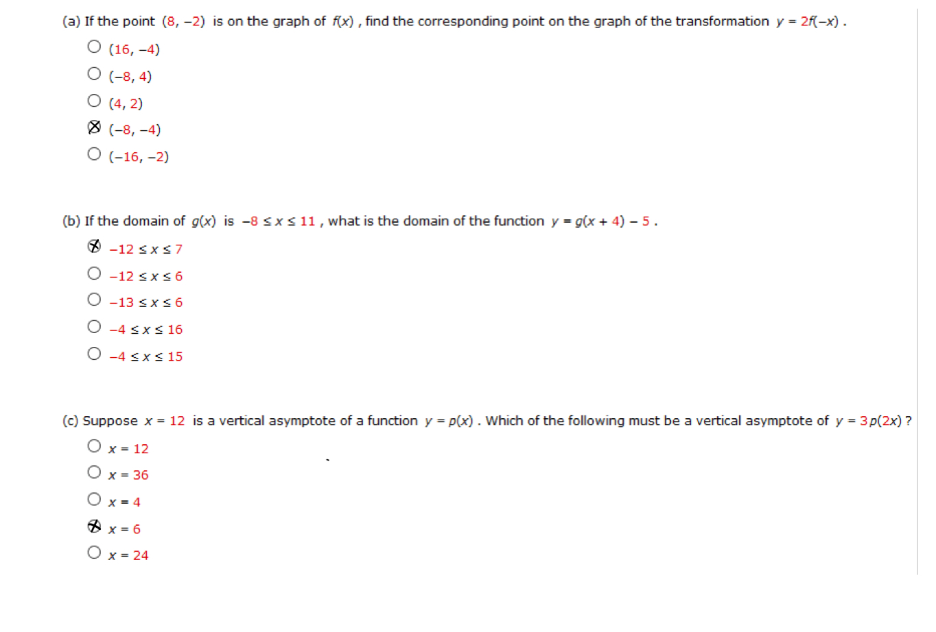 Solved (a) If the point (8,-2) is on the graph of f(x), find | Chegg.com