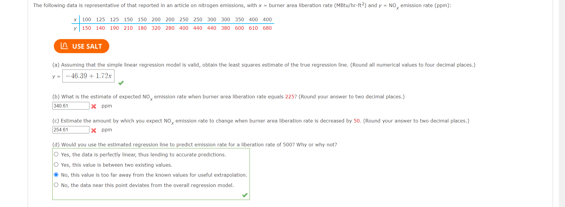 Solved (b) What is the estimate of expected NOx emission | Chegg.com
