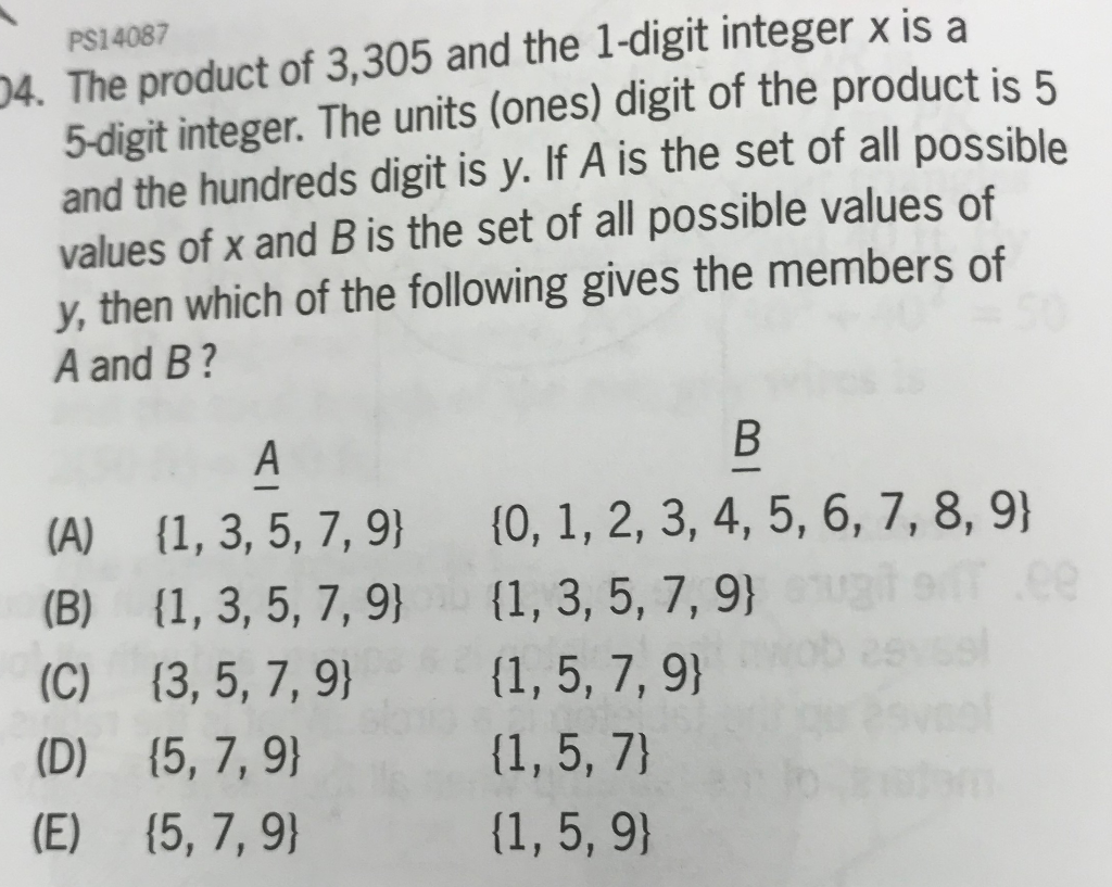 Solved PS14087 4. The product of 3,305 and the 1-digit | Chegg.com