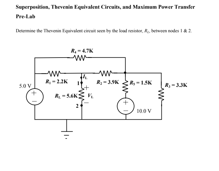 Solved Superposition, Thevenin Equivalent Circuits, and | Chegg.com