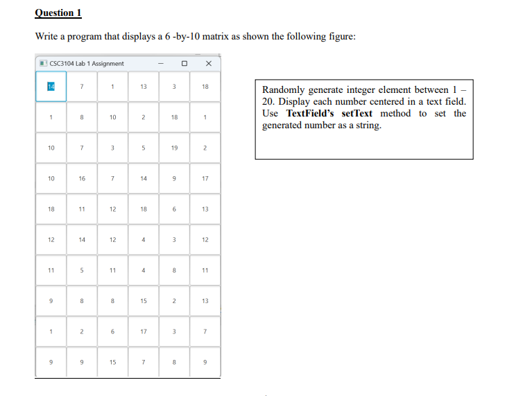 Solved use java fx dont use chatgpt give a code that l | Chegg.com