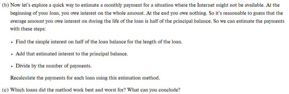 Solved 4. In 저 Section 7-5 we used simple interest on the | Chegg.com