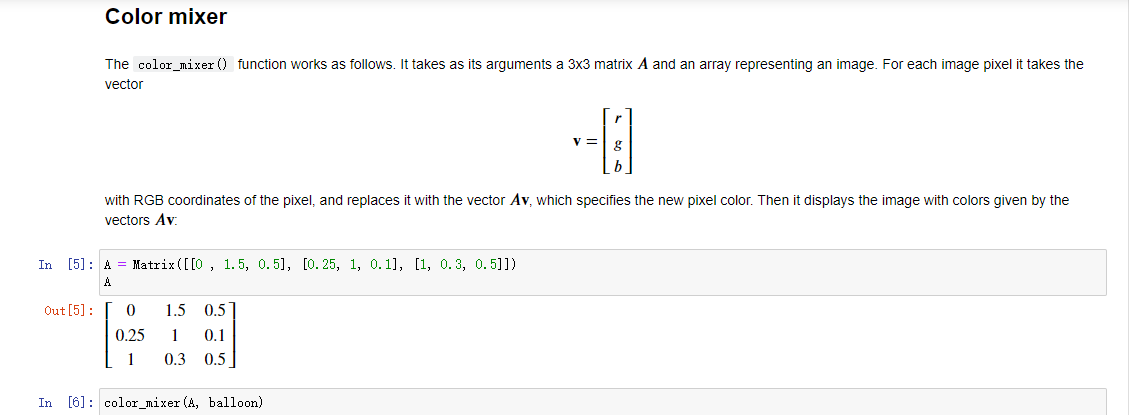 Solved Color mixer The color_mixer() function works as | Chegg.com