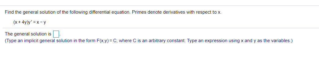Solved Find the general solution of the following | Chegg.com