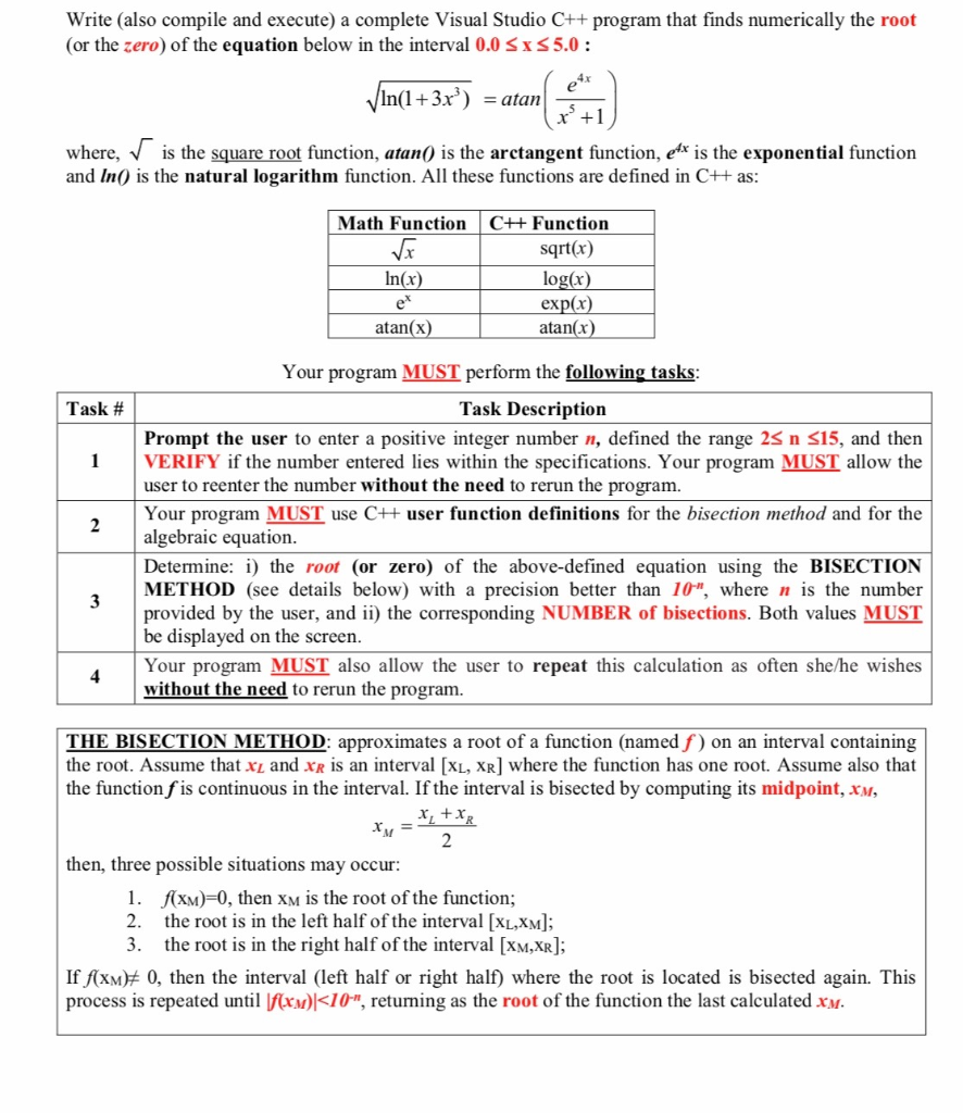 Write (also compile and execute) a complete Visual | Chegg.com