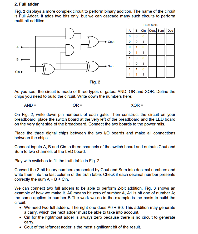 Introduction In this lab you will test operation of | Chegg.com