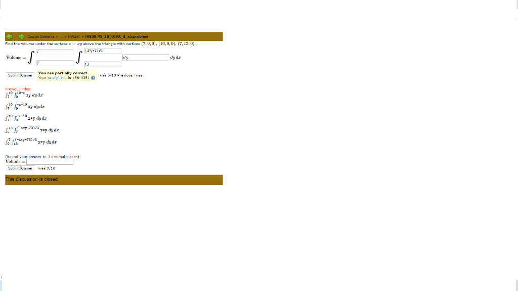 Solved Course Content ... HW29: > W29-P 18 DIVA do problem | Chegg.com