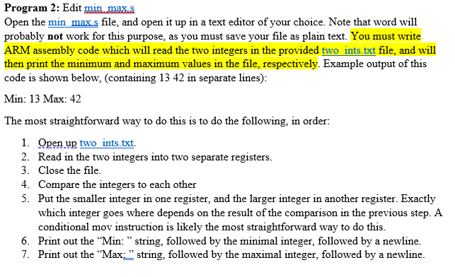 Solved .equ SWI_Print_String, 0x02 .equ SWI_Open_File, | Chegg.com