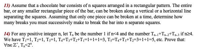 Solved Proofs by Strong Induction Discrete Math | Chegg.com