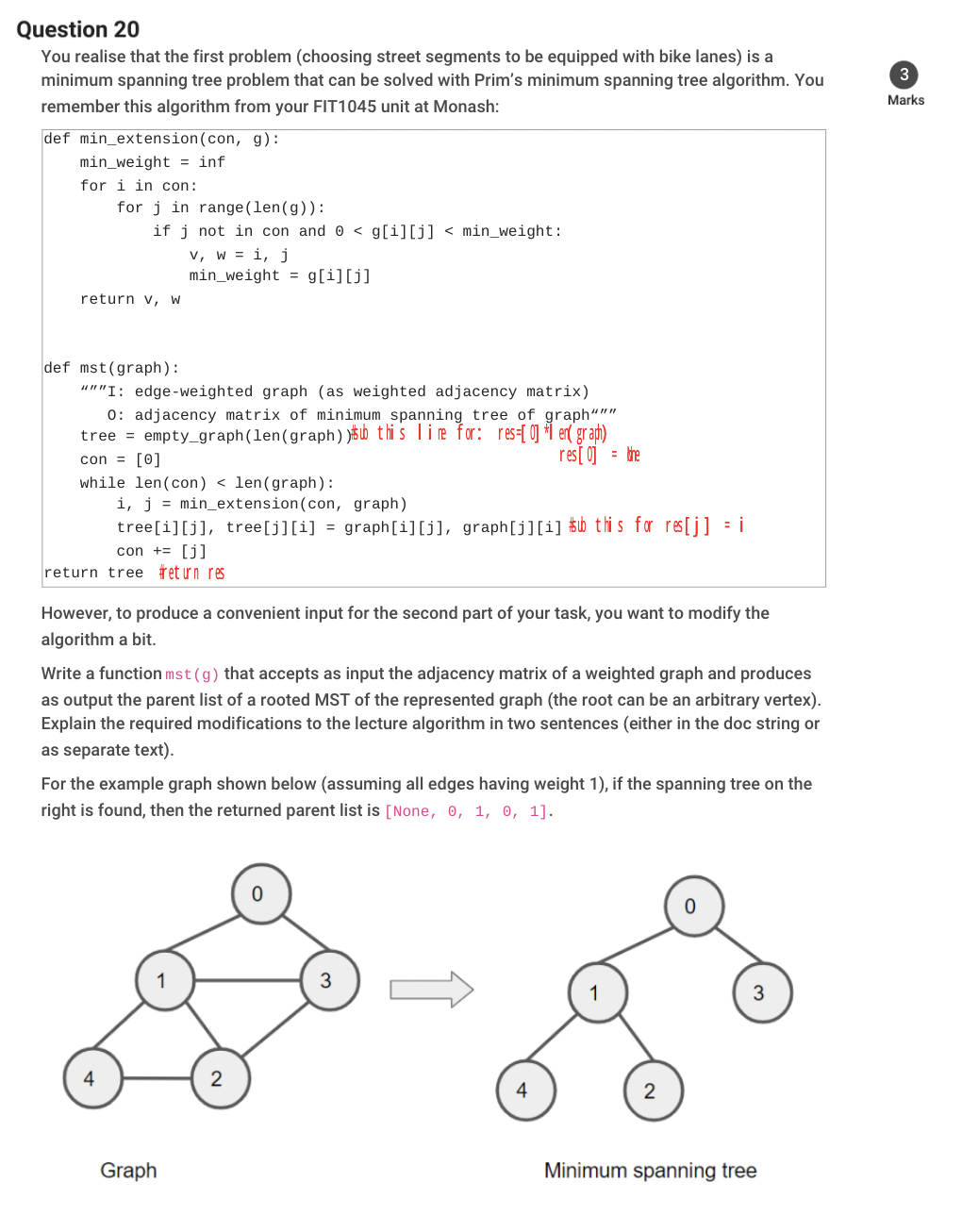 Solved You realise that the first problem (choosing street | Chegg.com