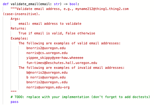 Solved Def Validateemailemail Str Bool Validate 