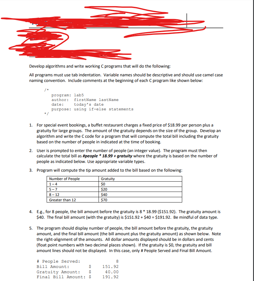 Solved Develop algorithms and write working C programs that | Chegg.com