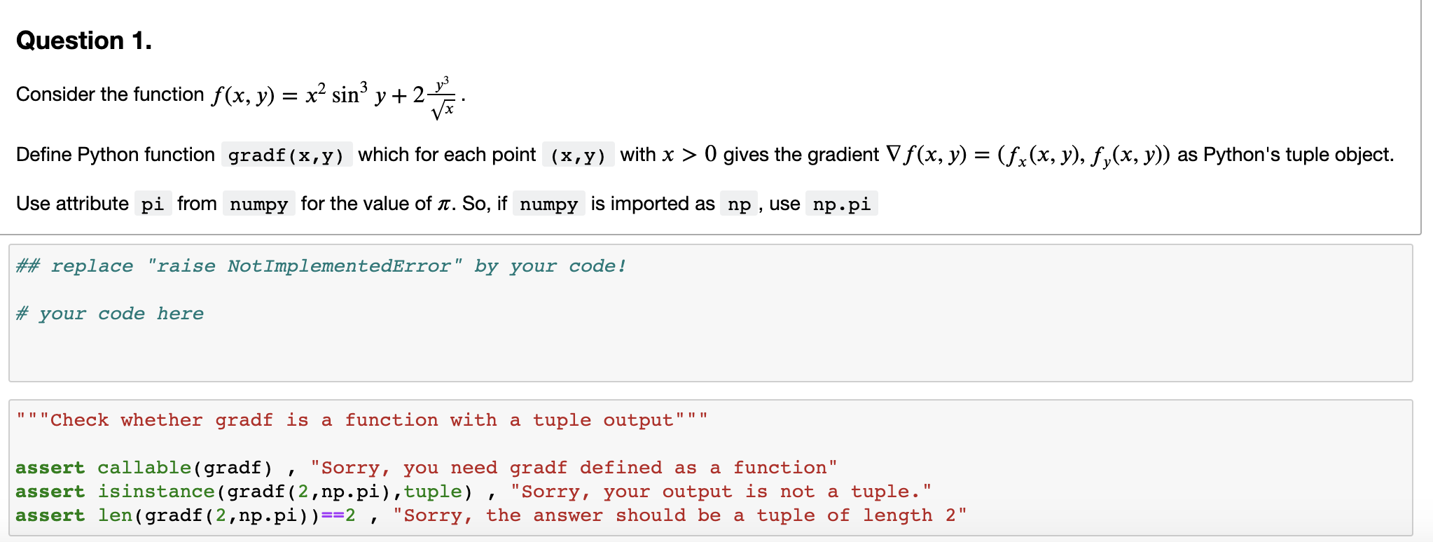 Solved Question 1. Consider the function f(x, y) = x2 sin? y | Chegg.com