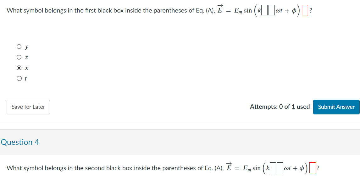 Solved What symbol belongs in the first black box inside the | Chegg.com