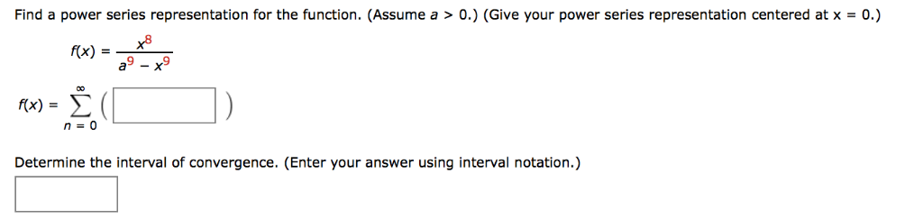 Solved Find a power series representation for the function. | Chegg.com Solved Find a power series representation for the function. | Chegg.com