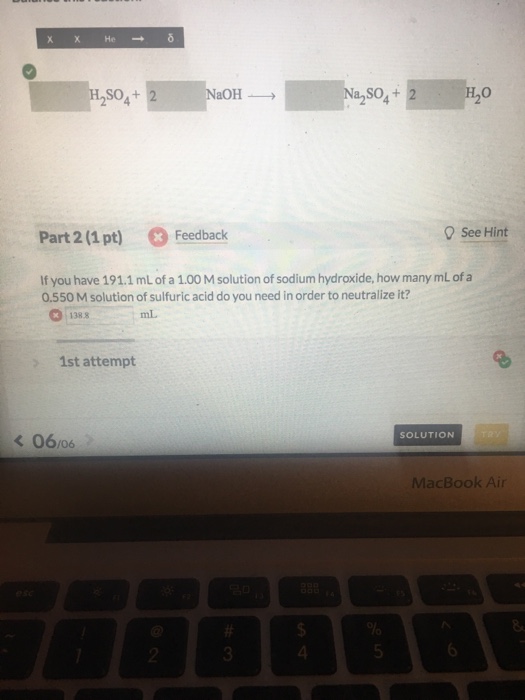 Solved Part 2 (1 pt) Feedback See Hint If you have 191.1 mL | Chegg.com Solved Part 2 (1 pt) Feedback See Hint If you have 191.1 mL | Chegg.com