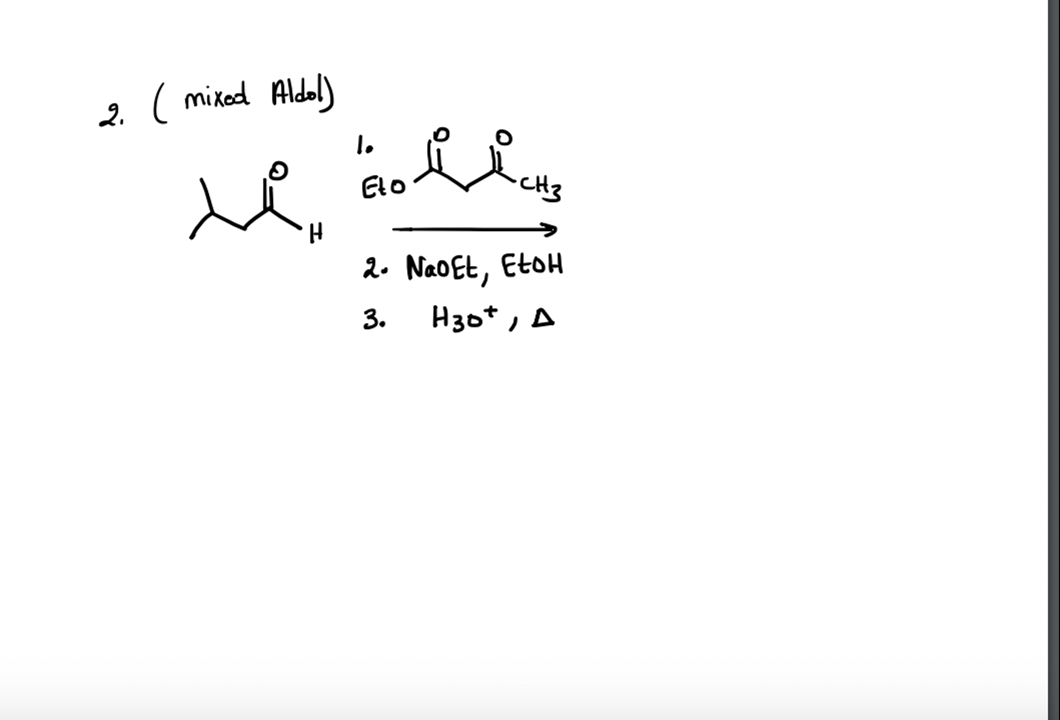 Solved Draw the detailed mechanisms for questions 2,3,4,& 5 | Chegg.com