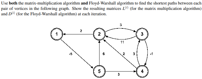 Solved Use Both The Matrix Multiplication Algorithm And 6091