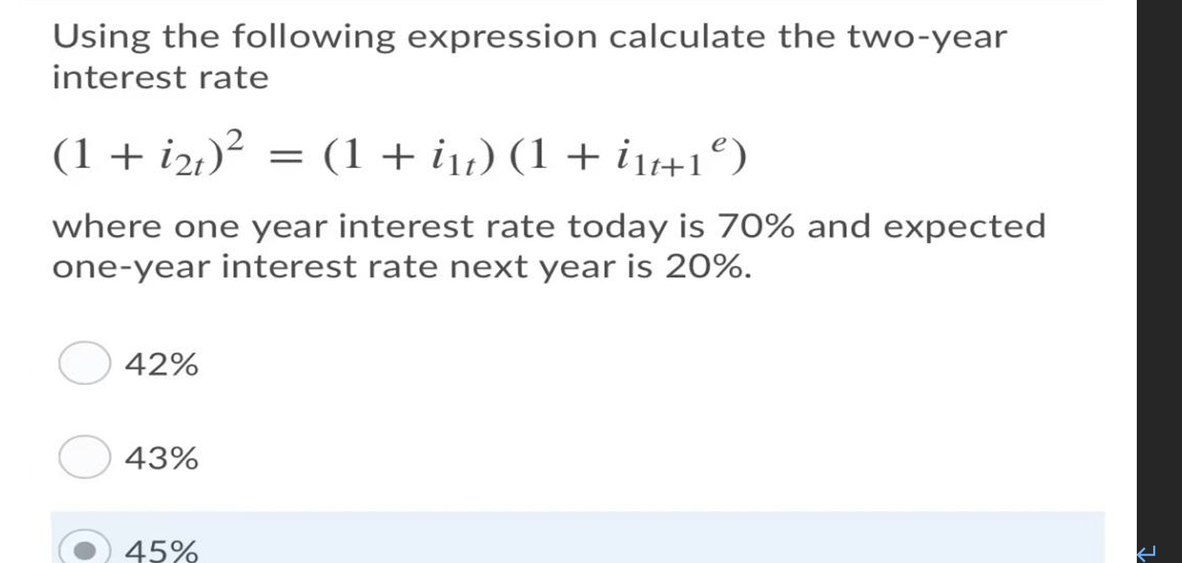 Solved Using the following expression calculate the two-year | Chegg.com