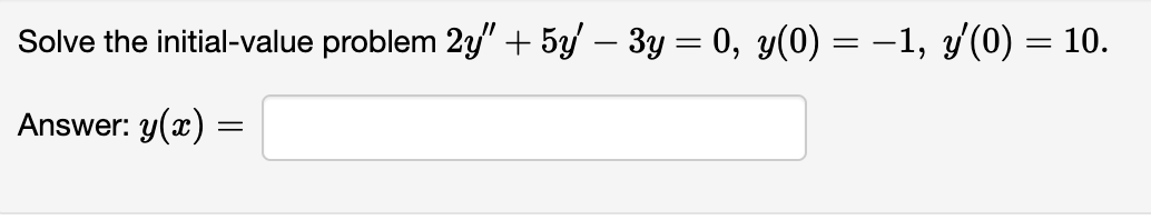 Solved Solve the initial-value problem | Chegg.com