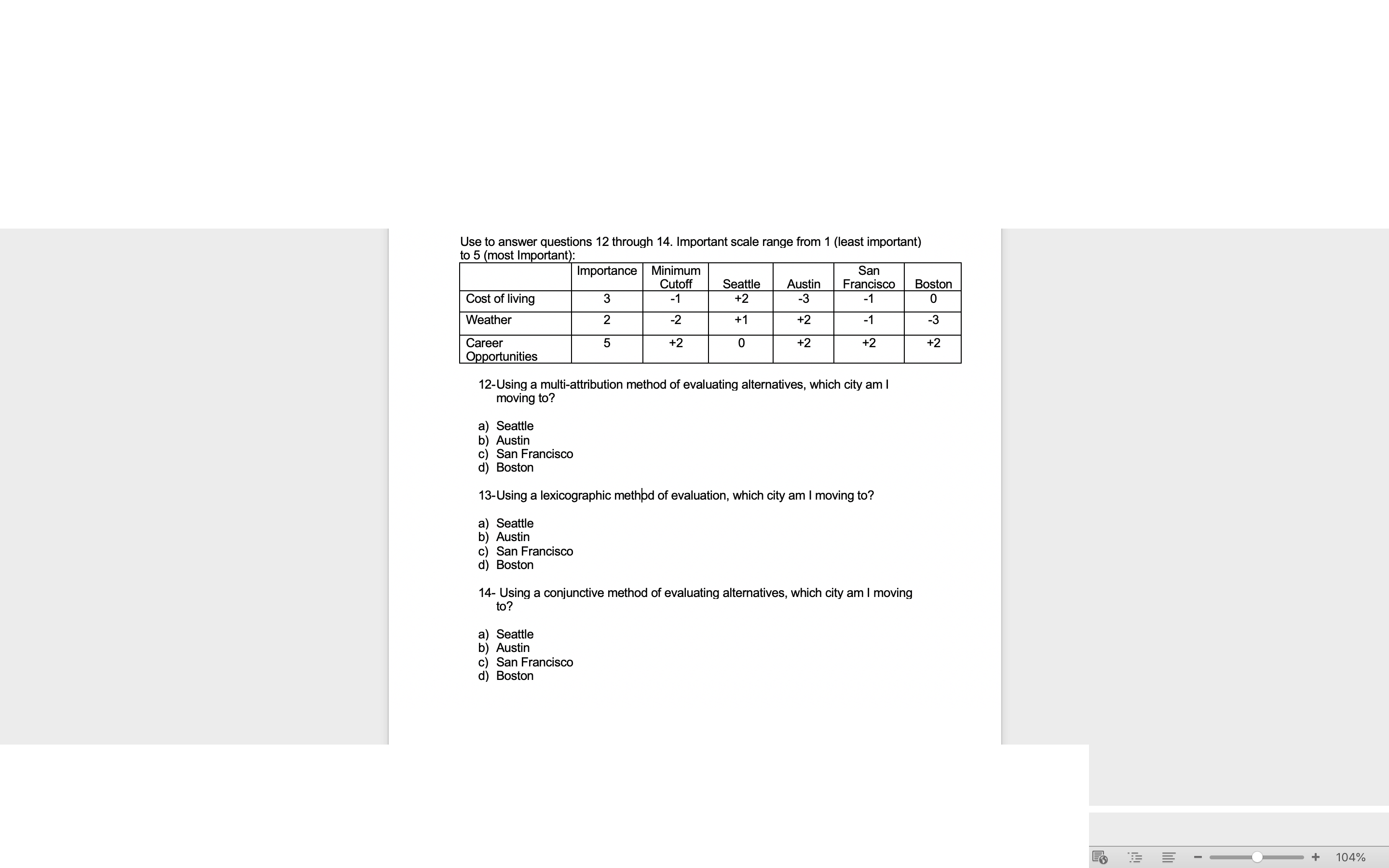 Solved Use to answer questions 12 through 14. Important | Chegg.com