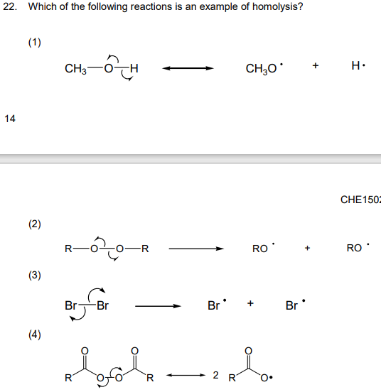 Solved 22. Which of the following reactions is an example of | Chegg.com
