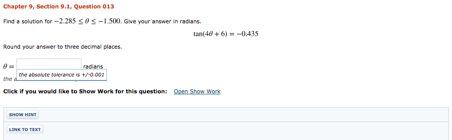 Solved Chapter 9, Section 9.1, Question 013 Find a solution | Chegg.com