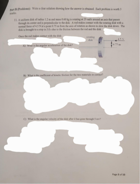 Solved Part B (Problems): Write a clear solution showing how | Chegg.com