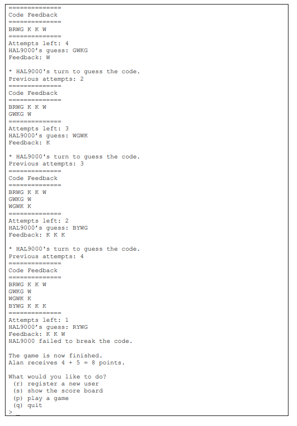 Solved Creating the following output using multiple classes | Chegg.com
