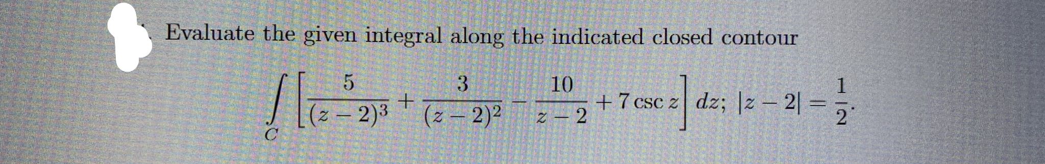 Solved Evaluate the given integral along the indicated | Chegg.com