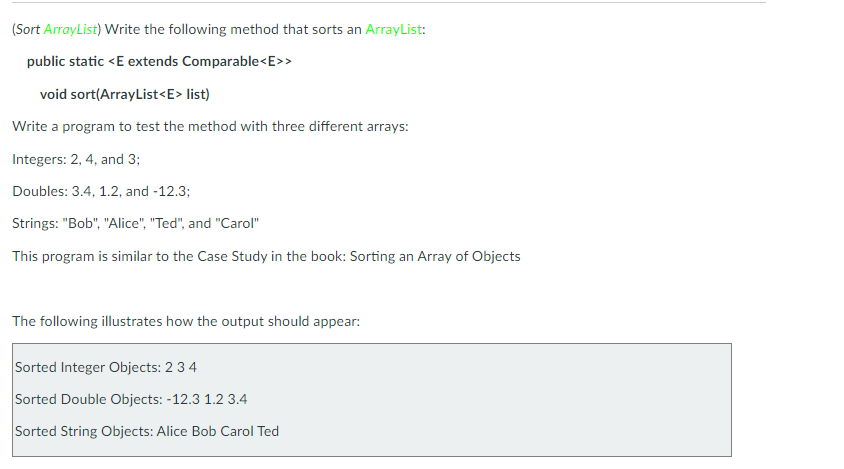 Solved The following illustrates how the output should | Chegg.com
