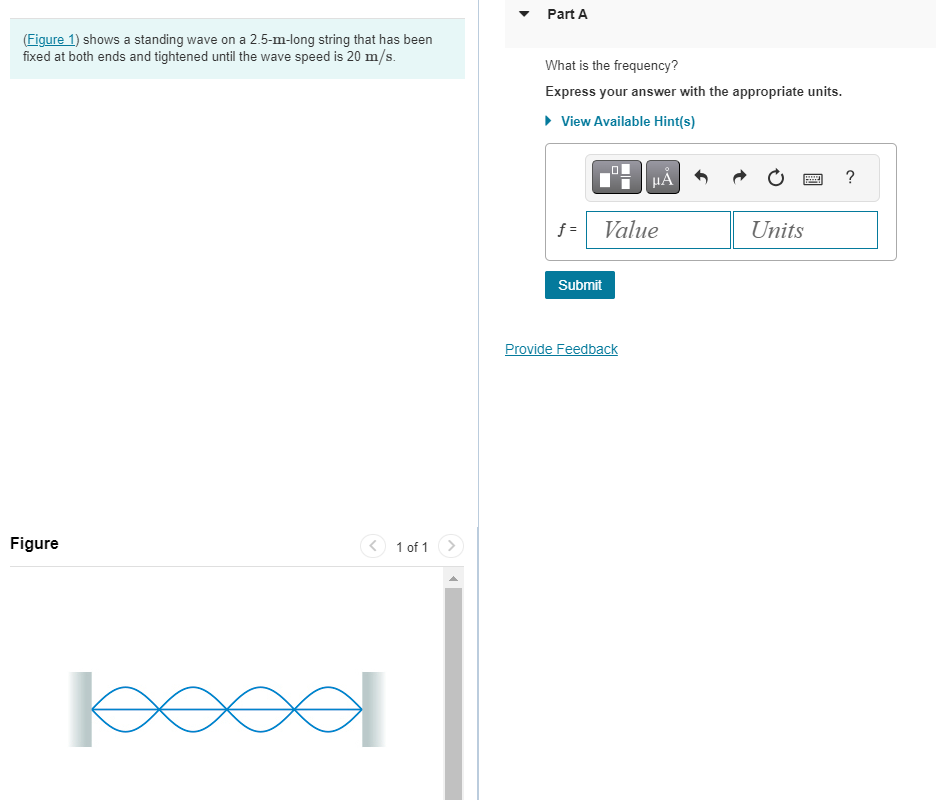 Solved Part A(Figure 1) ﻿shows a standing wave on a | Chegg.com